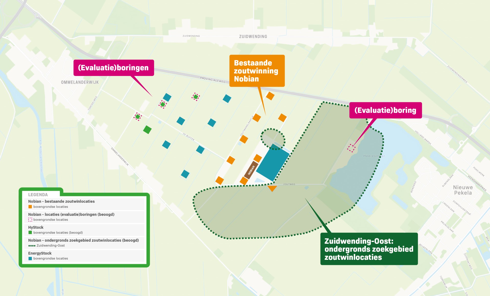 Verwachte bodemdaling Zuidwending